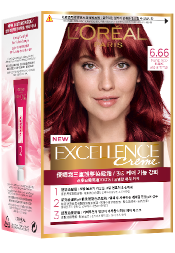 Hair Color │ Excellence Creme Double Tube 6.66 Pure Red